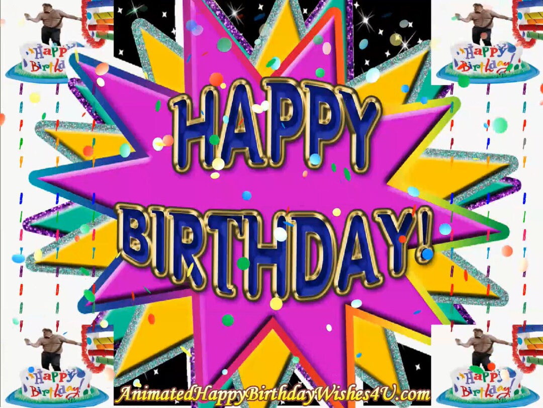 Animated Moving Birthday Clip Art