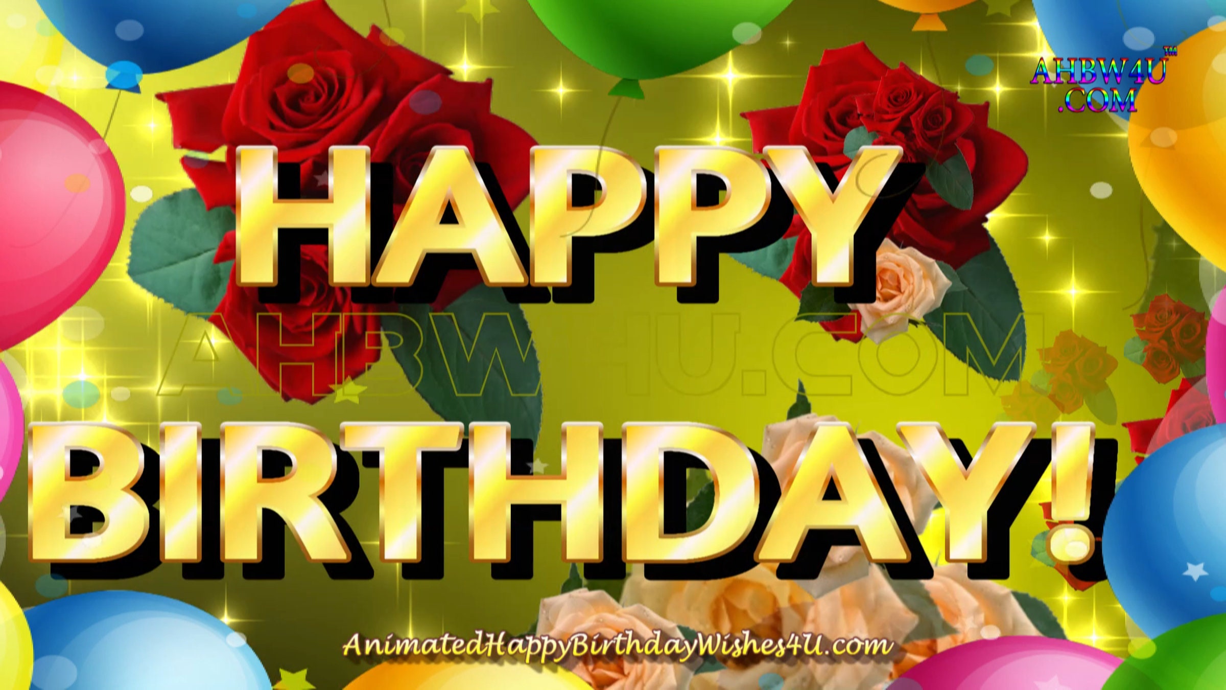 Happy Birthday Wishes Animation Download