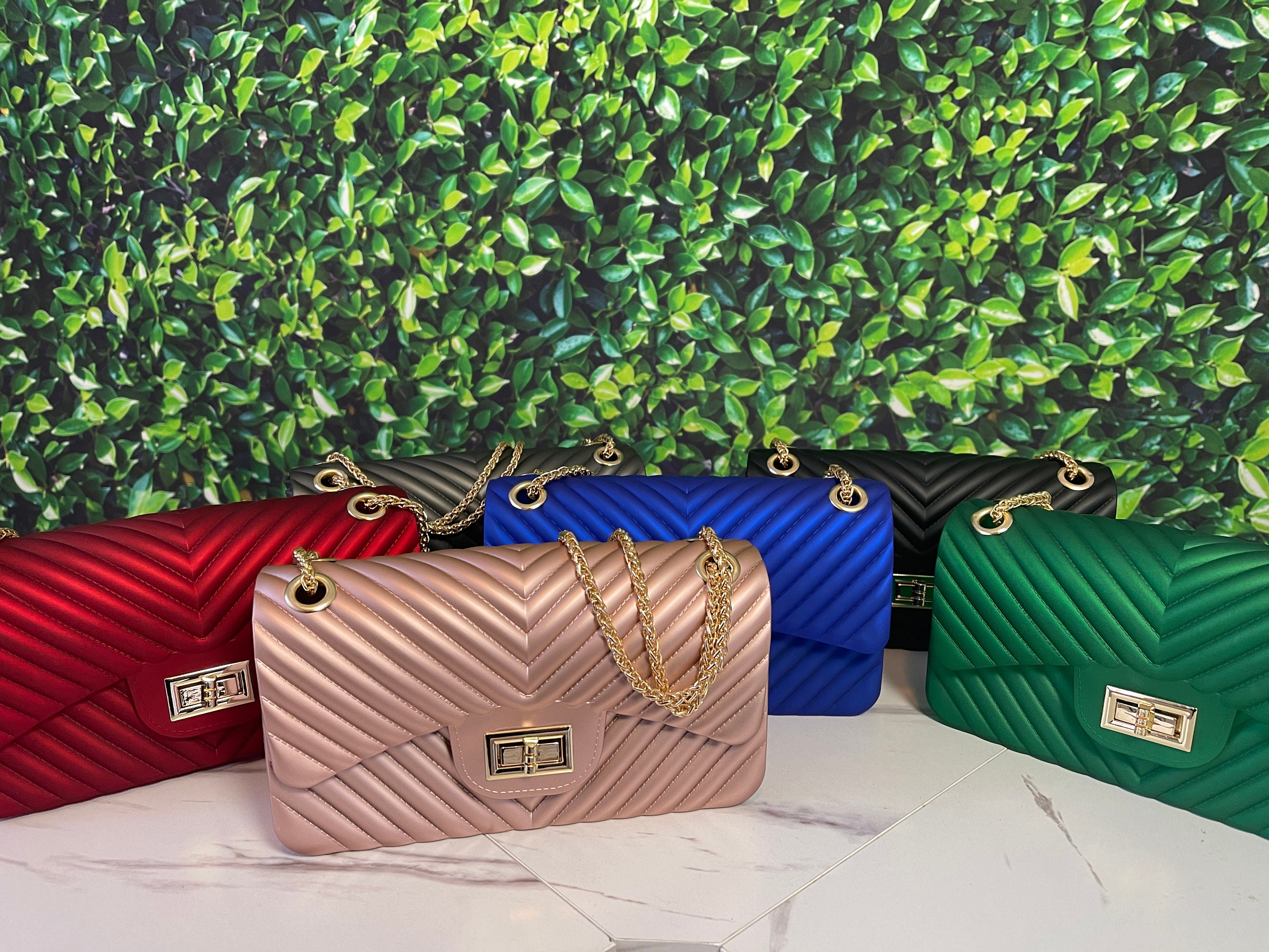 Matte Flap Bags With Gold Chain - Etsy