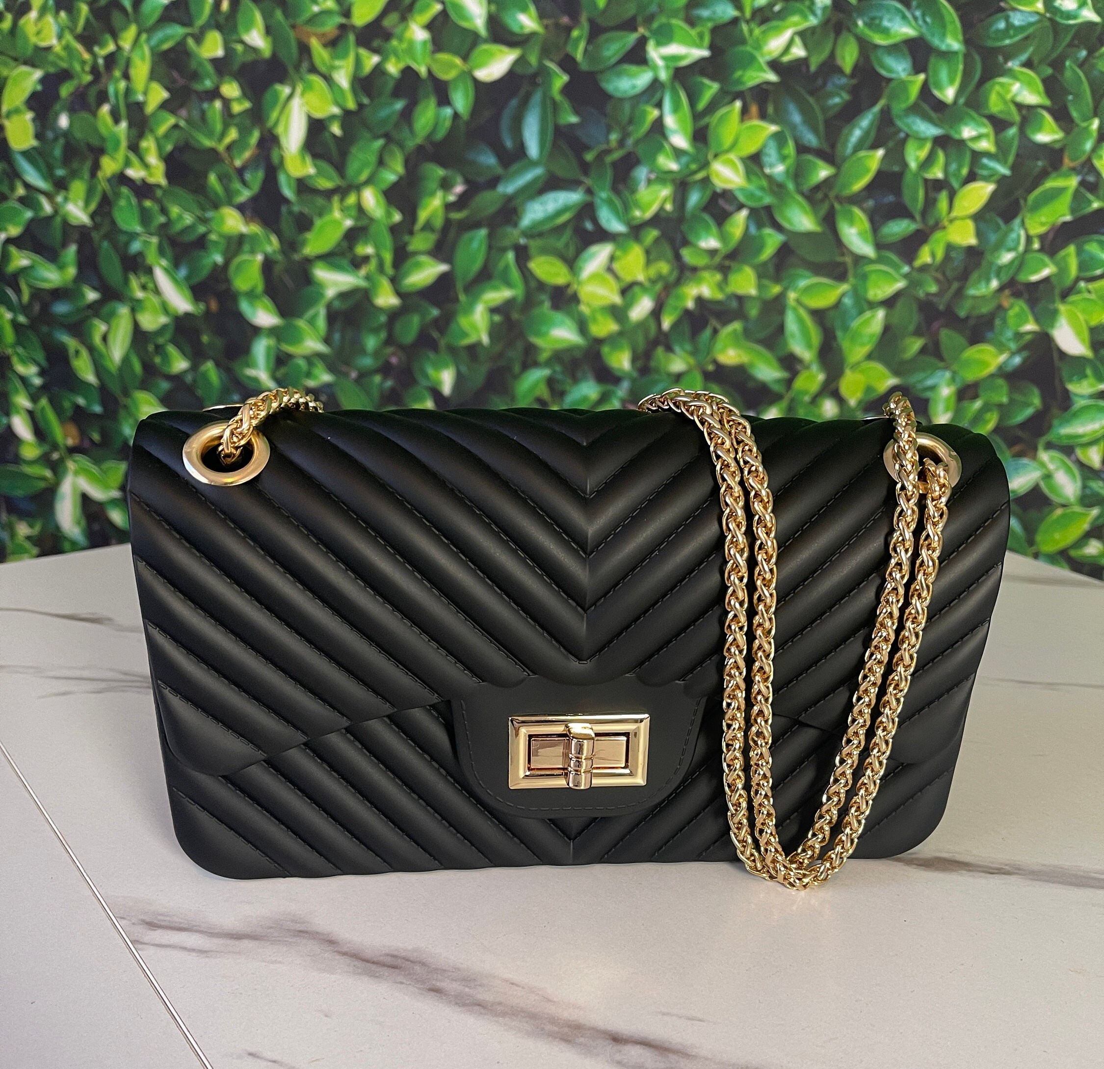 Matte Flap Bags With Gold Chain - Etsy