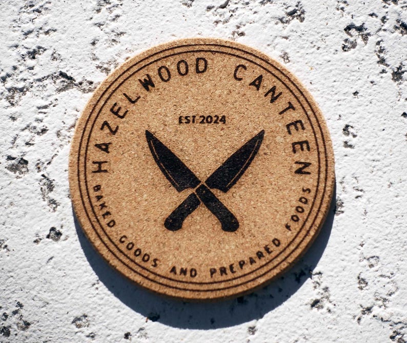 Custom Laser Engraved 4" X 4" Round Cork Coasters | Designs, QR Codes ...