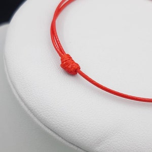 Red Cord Bracelet Adjustable Red String Bracelet Red Rope Charm ...