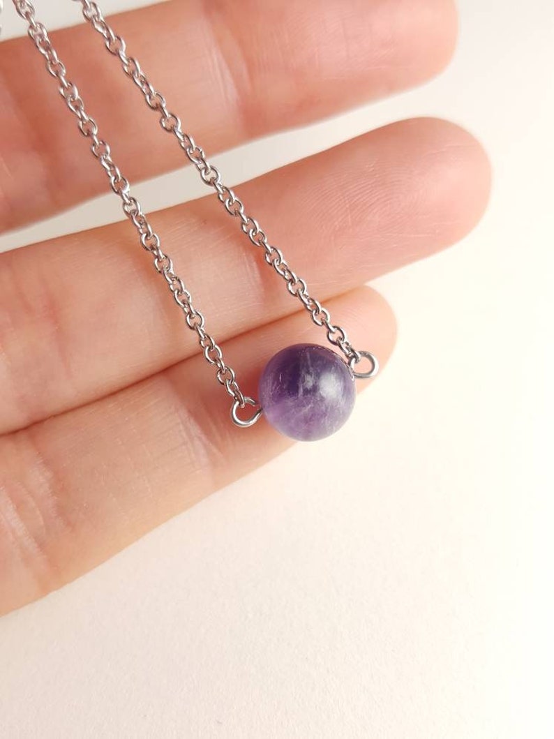 Amethyst Chain Necklace Amethyst Chain Pendant Amethyst Chain - Etsy