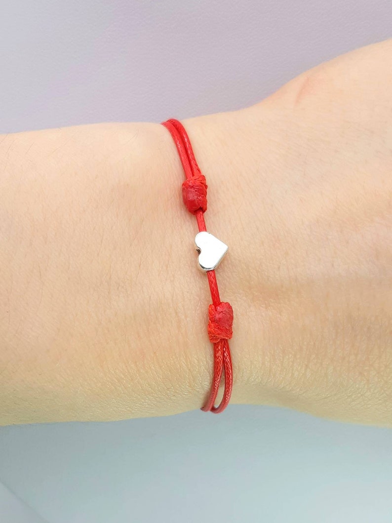 Red Cord Bracelet Adjustable Red String Bracelet Red Rope - Etsy