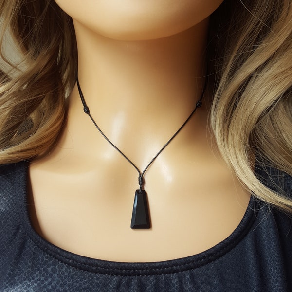 Obsidian Necklace - Etsy