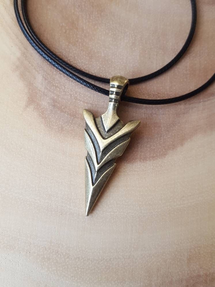 Mens Arrowhead Necklace for Men Arrow Pendant Boho Necklace | Etsy