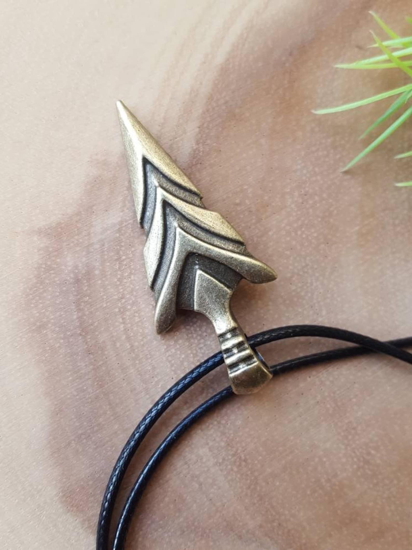 Mens Arrowhead Necklace for Men Arrow Pendant Boho Necklace | Etsy