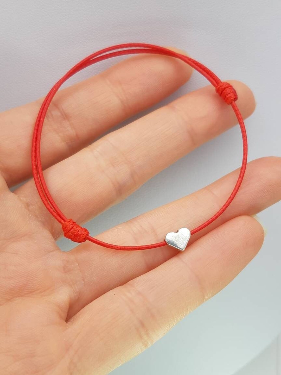 Red Cord Bracelet Adjustable Red String Bracelet Red Rope Charm ...