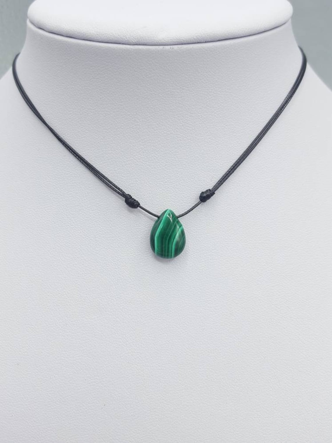 Malachite necklace Malachite choker necklace Natural Malachite | Etsy