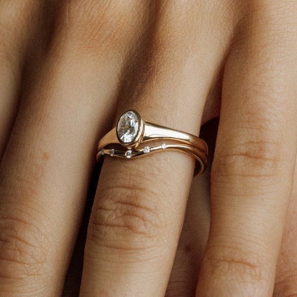 Contour Wedding Band - Etsy