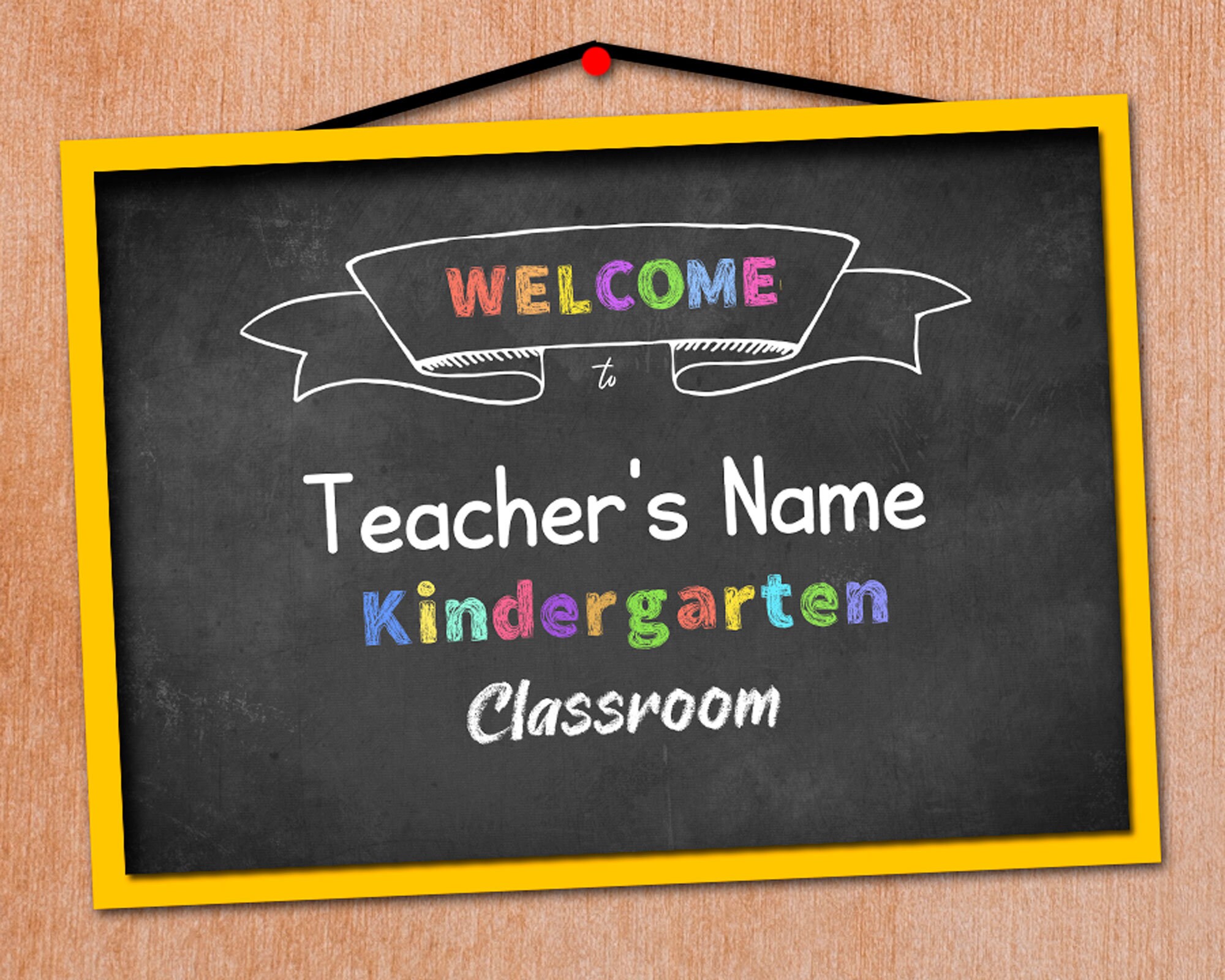 EDITABLE Classroom Teacher Name Welcome Back To School | Etsy