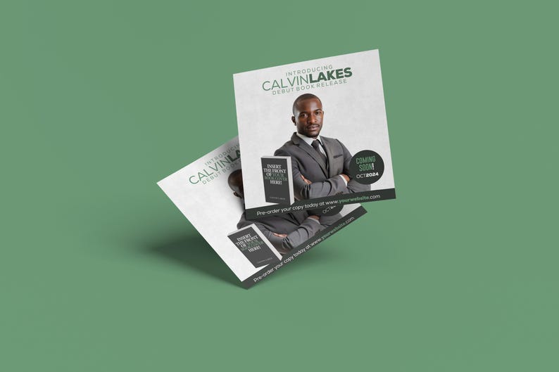 Author Promo Flyer, Book Release Flyer, Book Launch Flyer, Editable Flyer, Speaker Flyer, Social ...