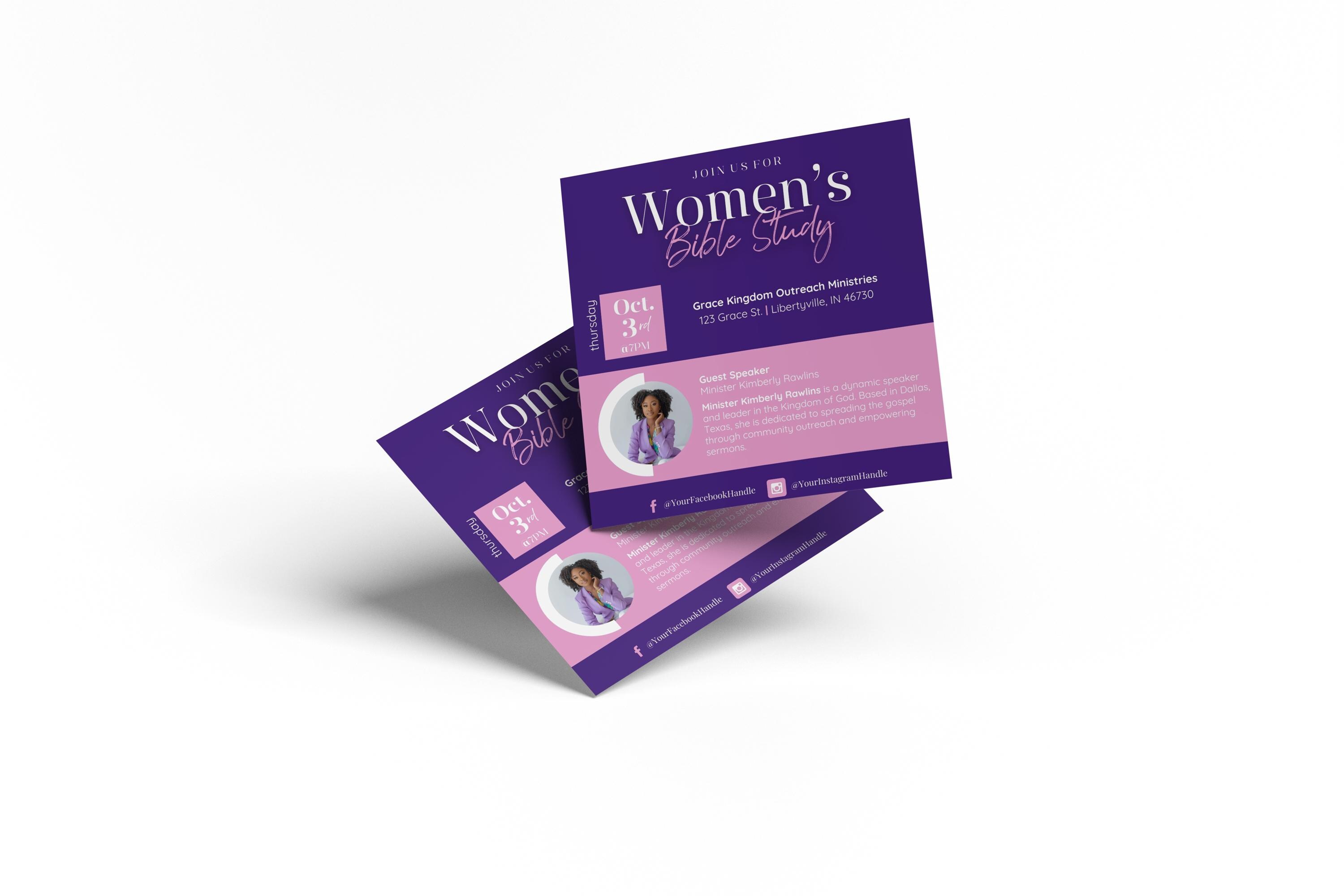 Editable Flyer Template, Women's Ministry Flyer, Women's Ministry ...