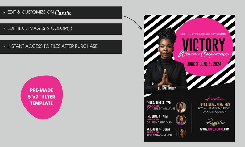 Editable Flyer Template, Women's Retreat, Women's Ministry Flyer, Women ...