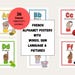 26 French Alphabet Posters With Sign Language, Pictures and Sight Words ...