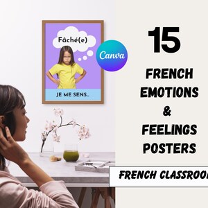 15 French Emotions and Feelings Posters, French Classroom, French ...