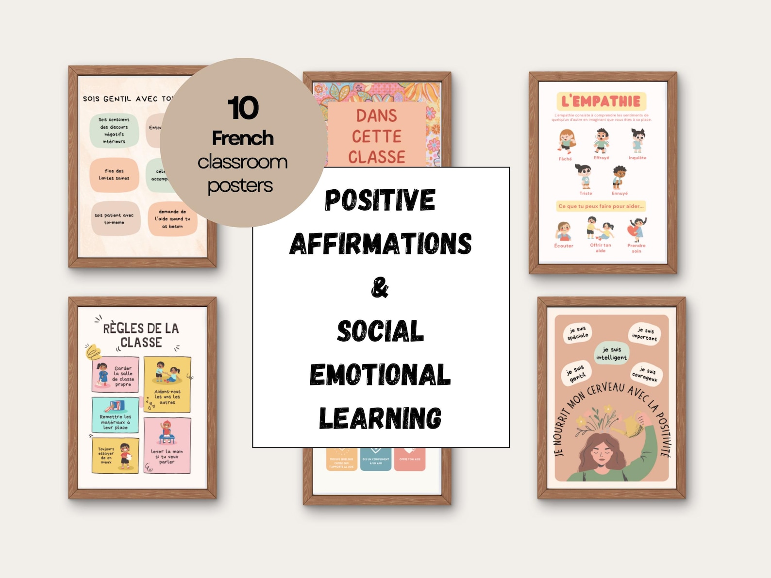 10 French Classroom Posters,french Language,affirmations,social ...
