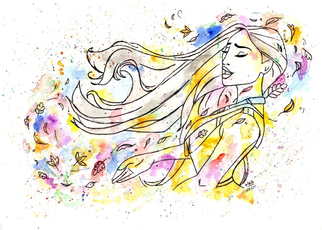 Colours of the Wind, A4 Print, Wall Art, Watercolour Painting, Signed ...