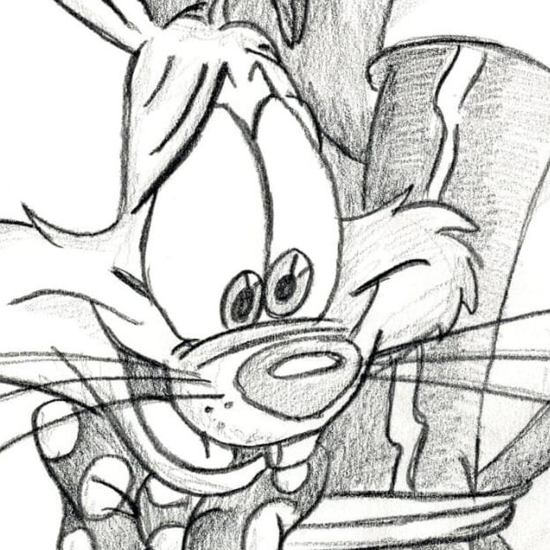 Roger & Jessica Rabbit A4 Print, Sketch - Etsy