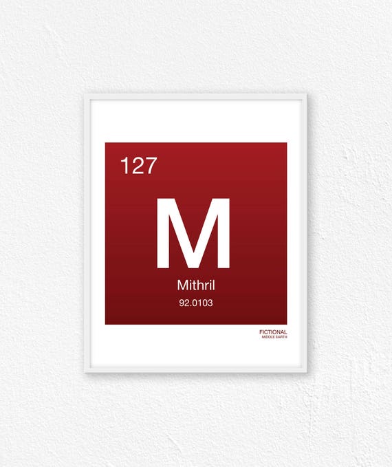 Mithril 127 tableau périodique élément Tableau périodique | Etsy