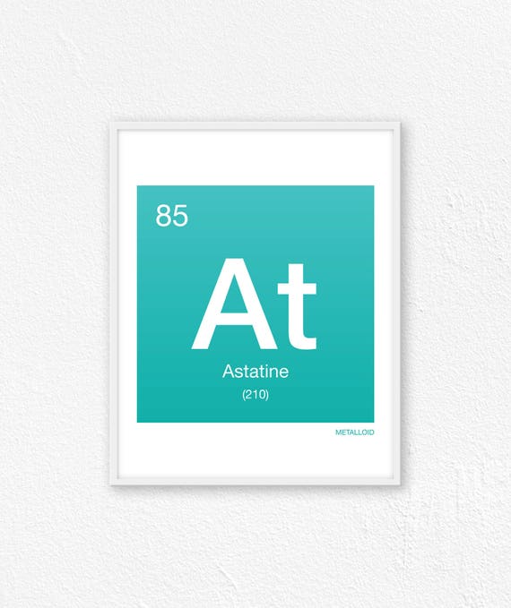 Astatine Element In Periodic Table Atomic Number Atomic Mass
