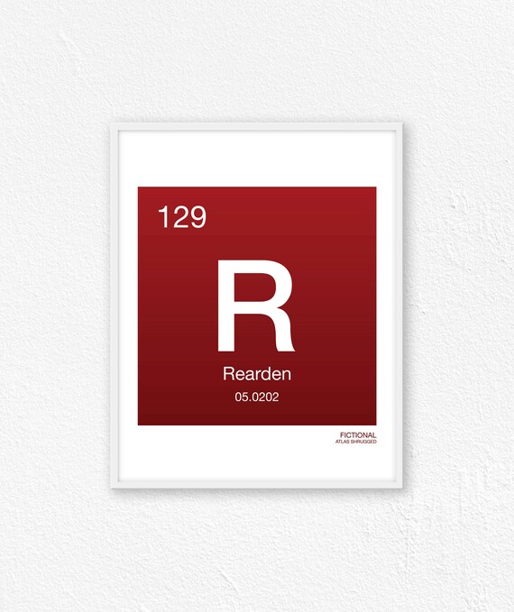 129 Rearden Periodic Table Element Periodic Table of | Etsy