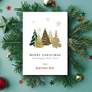 Set of 11 Printable Christmas & New Year Cards Including 10 Heartfelt ...