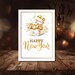 Printable Happy New Year Card Digital Download Printable 5x7 Greetings ...