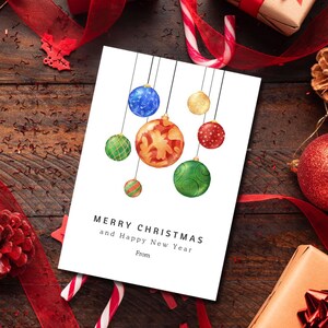 Set of 11 Printable Christmas & New Year Cards Including 10 Heartfelt ...