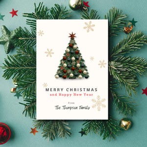 Set of 11 Printable Christmas & New Year Cards Including 10 Heartfelt ...