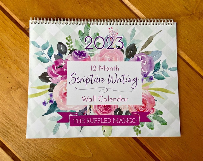2023 Scripture Writing Wall Calendar - Etsy