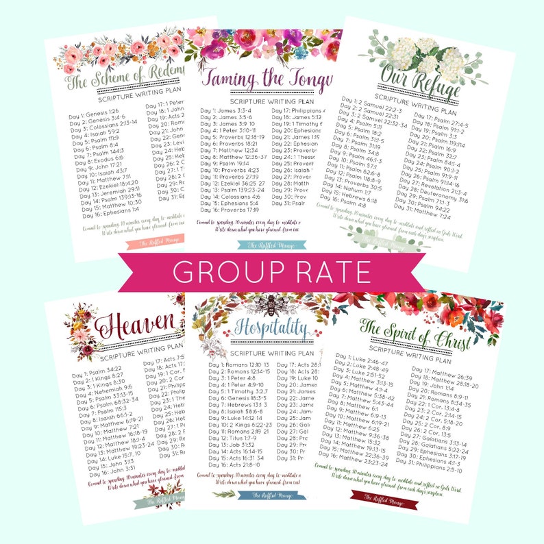 2020 Seeing Jesus in 2020 Scripture Writing Plans (digital Download ...