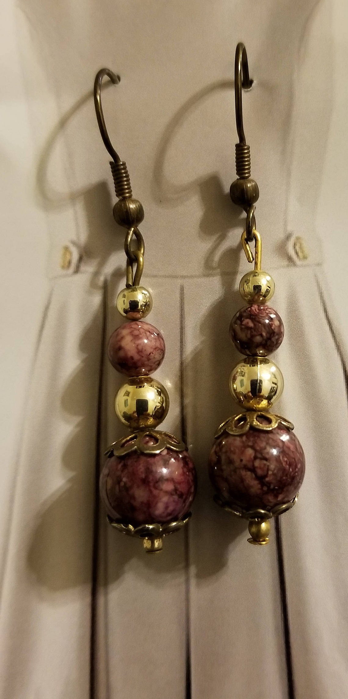 Unique Dangle Style Earrings 14 Wide Layered Silver Etsy