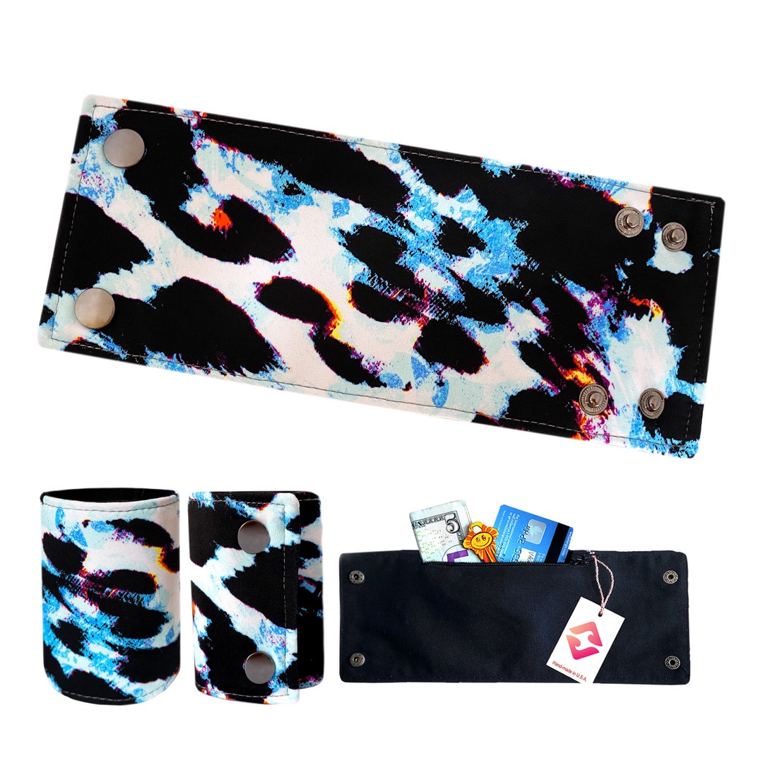 Wrist Wallet Electric Leopard Bracelet Cuff Jewelry Accessory Arm Band ...
