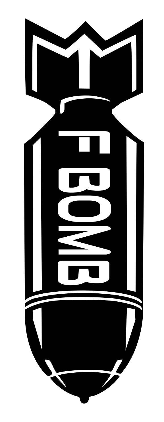 F-bomb F Bomb Bomber A-bomb 4 Styles Die Cut | Etsy