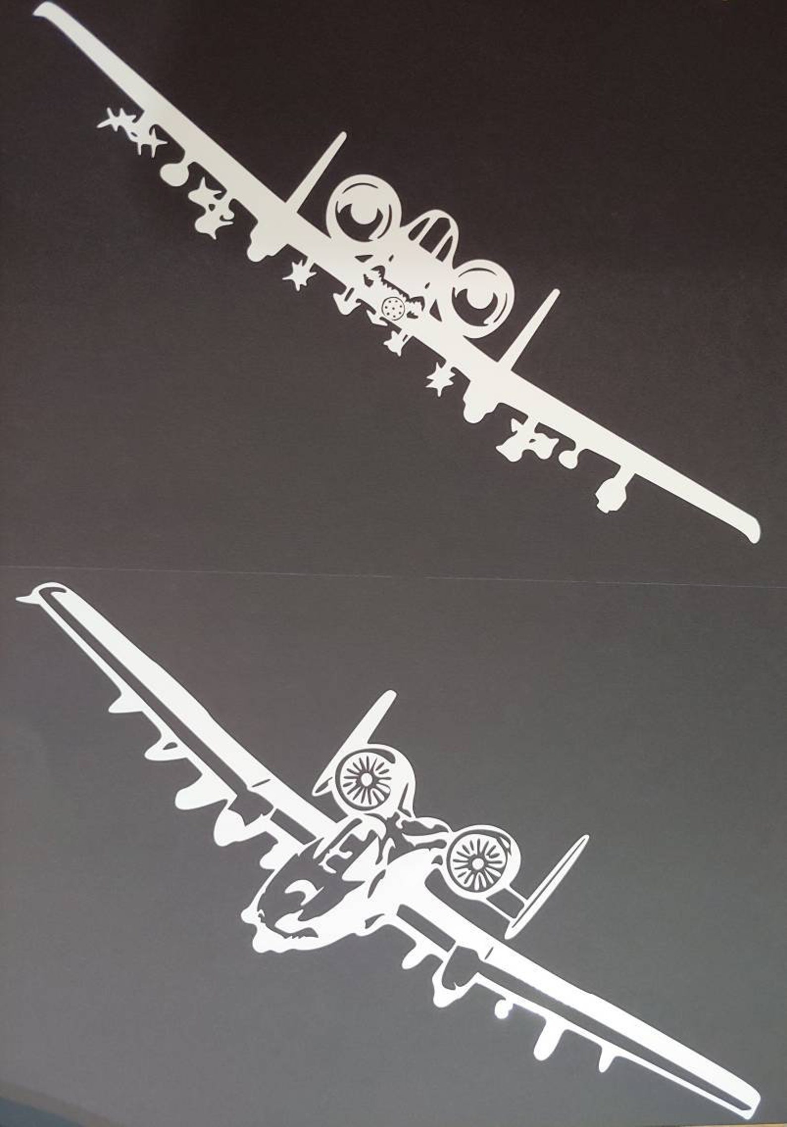 A-10 A10 Decal Thunderbolt II BRRRT Warthog USAF Plane Die Cut Window ...