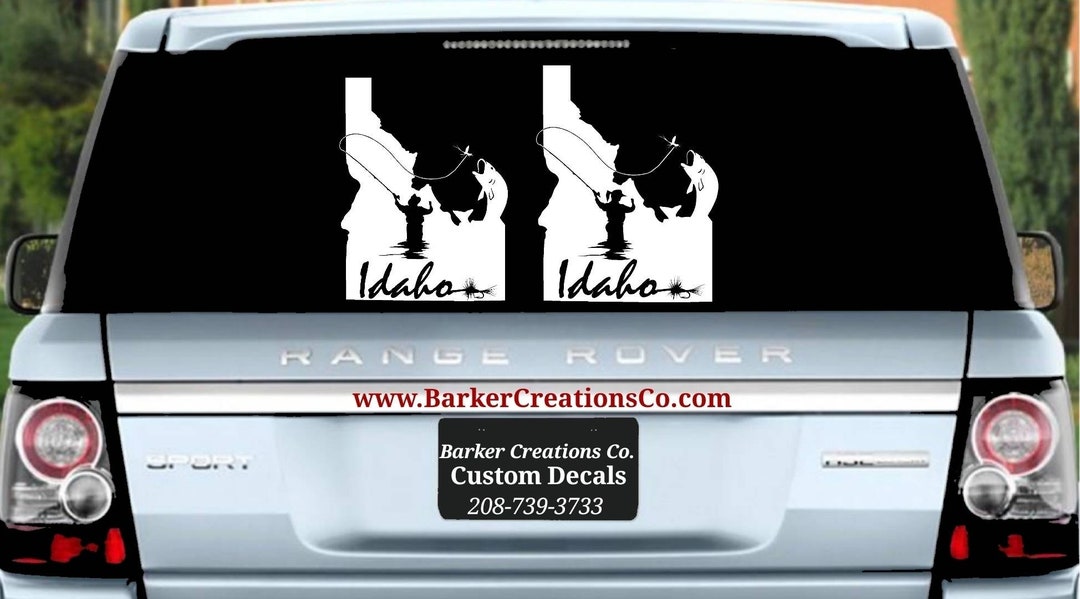 Idaho Decal Fly Fishing Fisherman / Fisherwoman - Fish ID 208 Fly ...