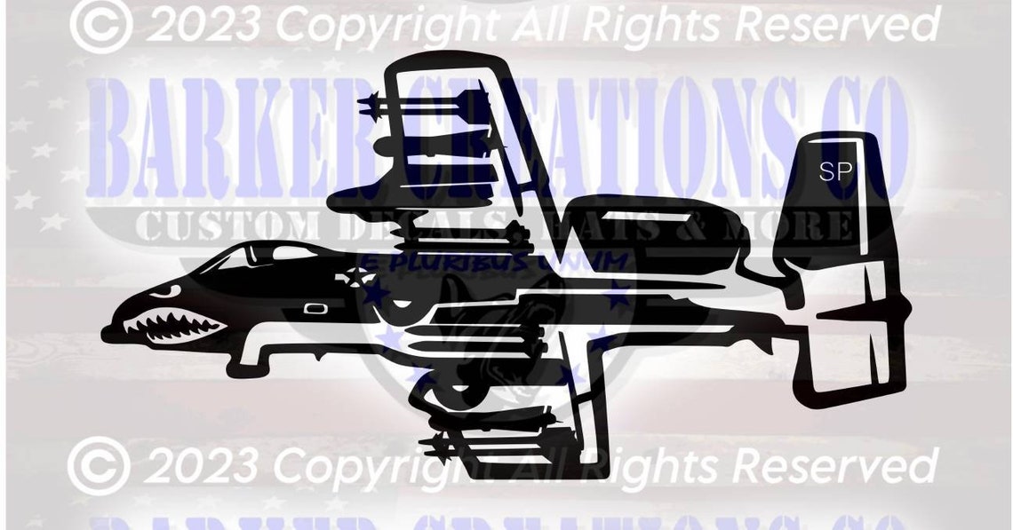 A10 Warthog Thunderbolt II GAU Profile Decal A10 Brrrt Die - Etsy