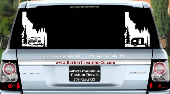 Idaho Decal Idaho Camping and Trees Idaho Camping ID RV | Etsy
