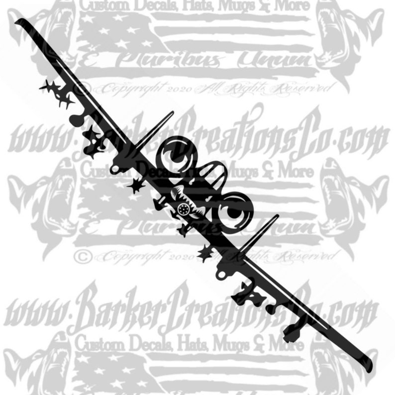 A-10 A10 A10 Decal USAF Thunderbolt II BRRRT Warthog Plane Die - Etsy