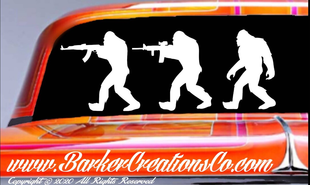 Sasquatch Decal - Sasquatch Sticker - Yeti - Bigfoot AR15 AK47 - Vinyl ...