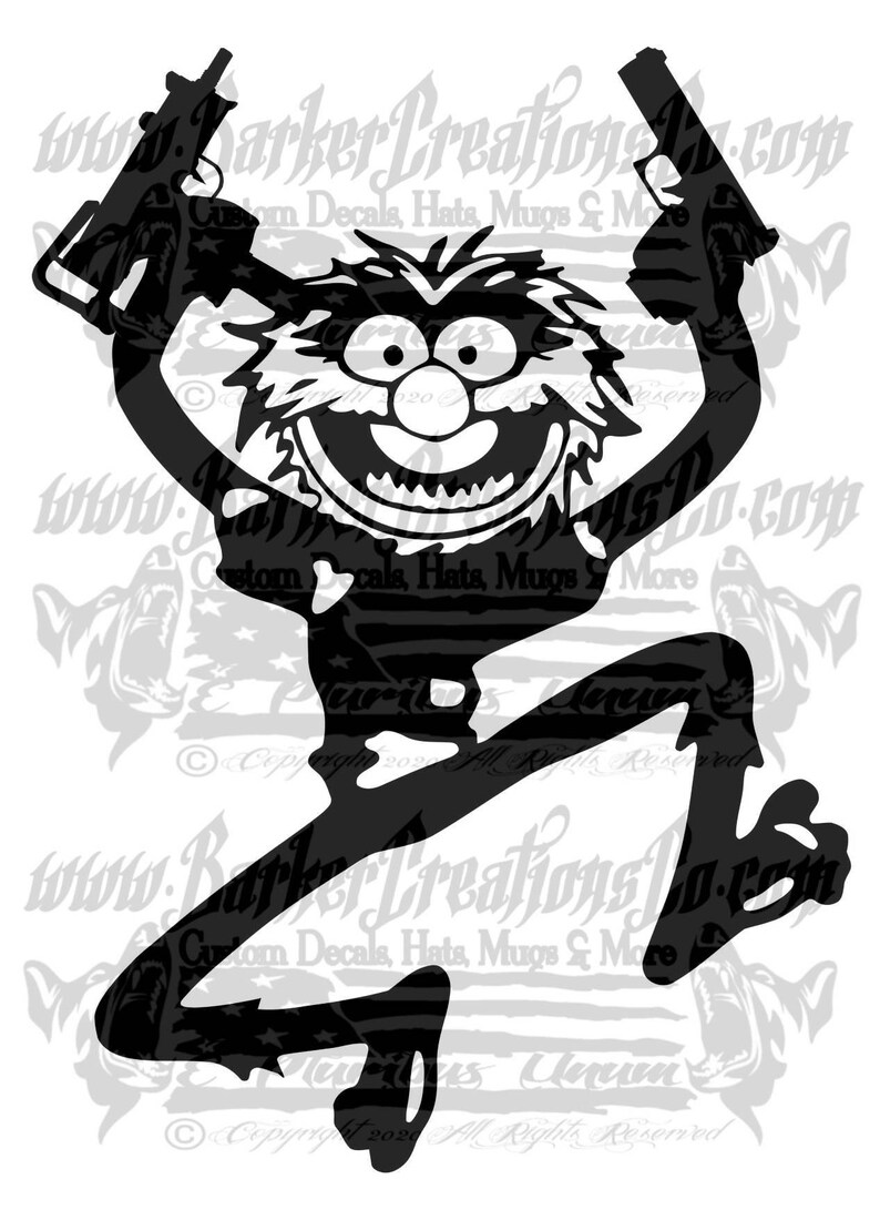 Oscar the Grouch Gun Munster Monster Gun Muppet - Etsy