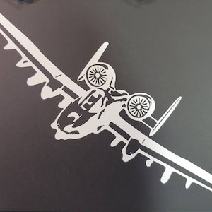 A-10 A10 Decal Thunderbolt II BRRRT Warthog USAF Plane Die Cut Window ...