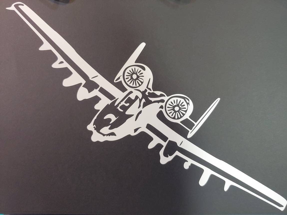 A-10 A10 Decal Thunderbolt II BRRRT Warthog USAF Plane Die Cut - Etsy