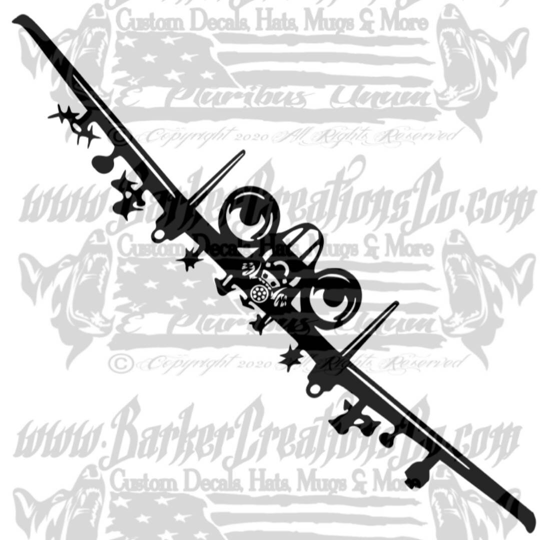 A-10 A10 A10 Decal USAF Thunderbolt II BRRRT Warthog Plane Die | Etsy