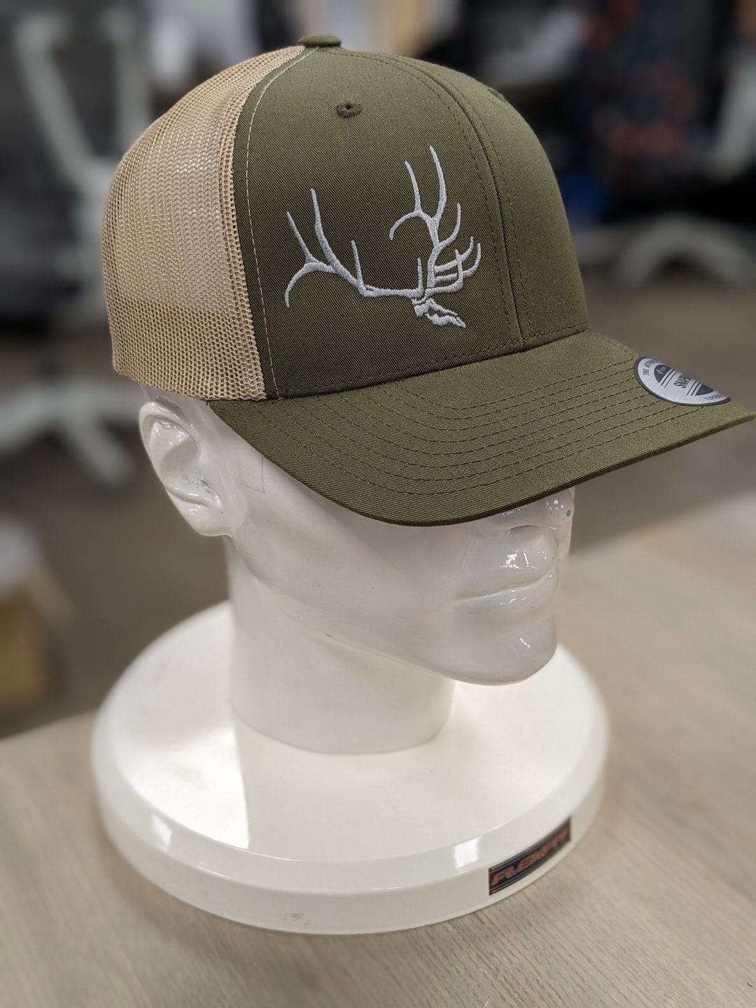 Elk Antler Deadhead Embroidered Snapback Hats - Elk Bugle Hats - Elk ...