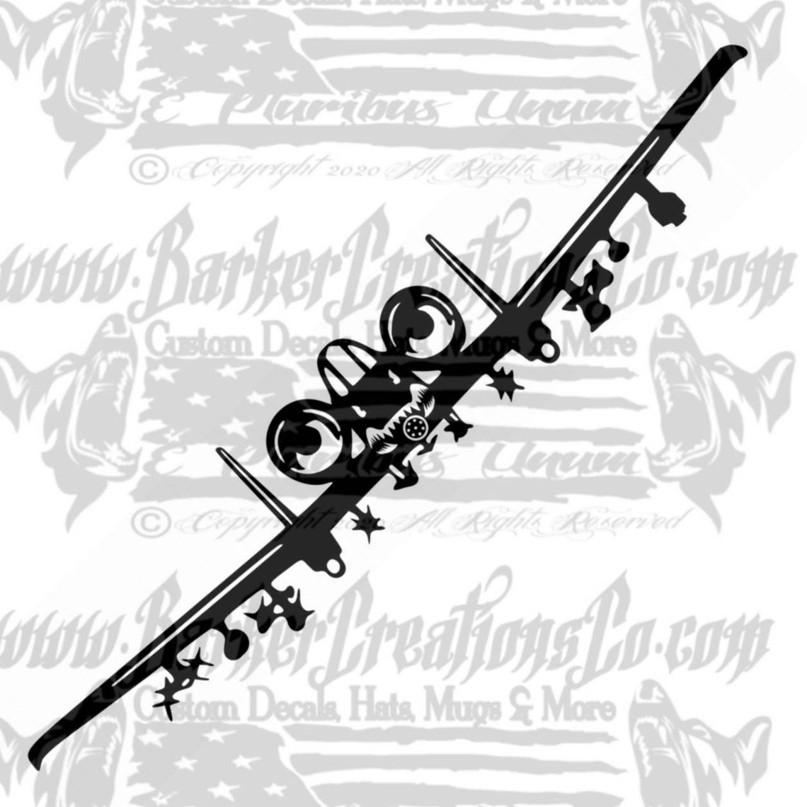 A-10 A10 A 10 Decal Thunderbolt II BRRRT Warthog USAF Plane - Etsy