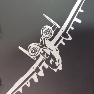 A-10 A10 Decal Thunderbolt II BRRRT Warthog USAF Plane Die Cut Window ...