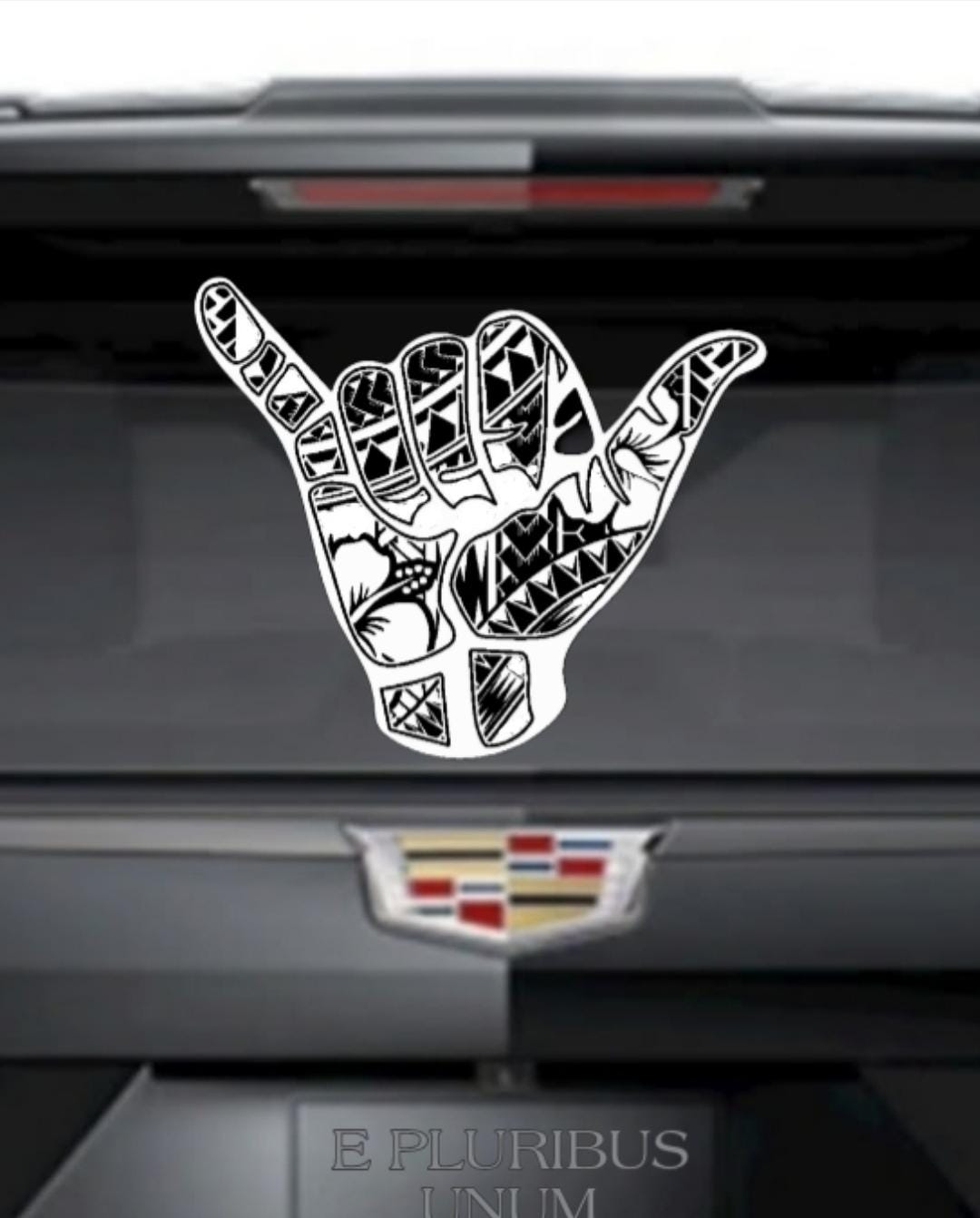 HI Hawaiian Tribal Hand Symbol - Hang Ten - Aloha Decal - Pacific ...
