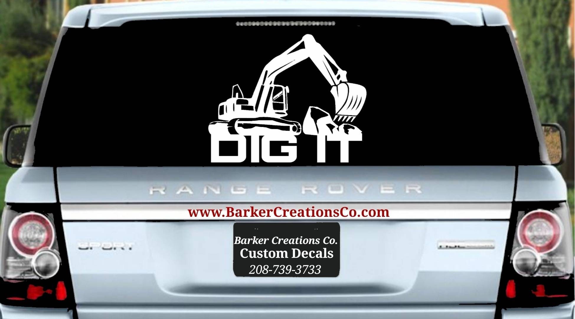 Dig It Excavator Decal Excavation Heavy Equipment Operator - Etsy